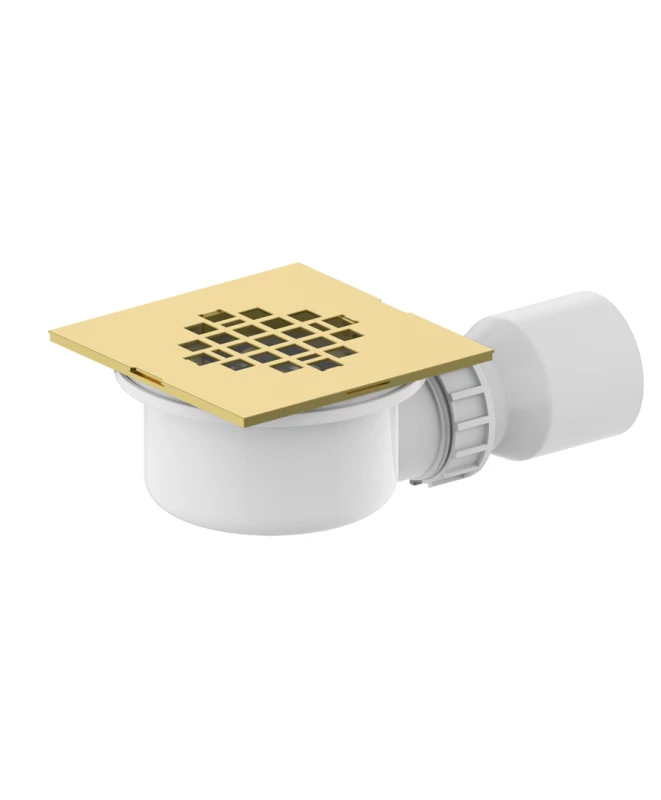Cobra Shower P Trap Square Brushed Gold - X & O'S Bathroom And Kitchen ...