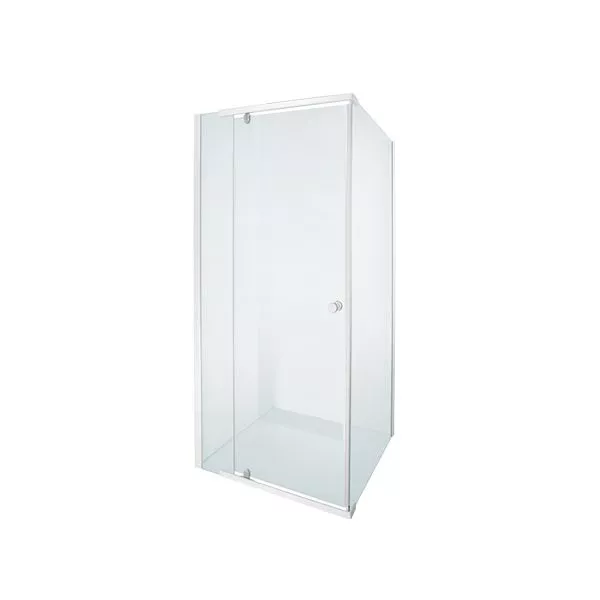 Shower Door Alpine White Epoxy Pivot 880x880x1850 - X & O'S Bathroom ...