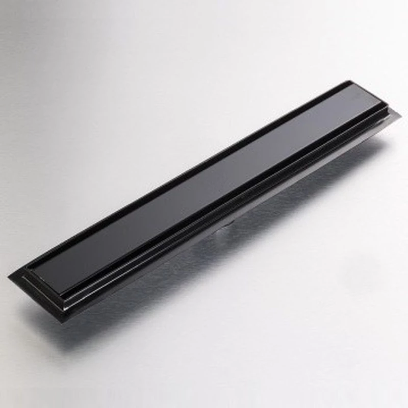 Gio 500x65mm solid grate shower channel stainless steel matt black - X ...