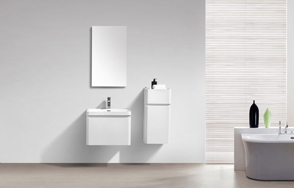 Clear Cube Milan 600 Cabinet And Basin Single Drawer - White Gloss - X ...
