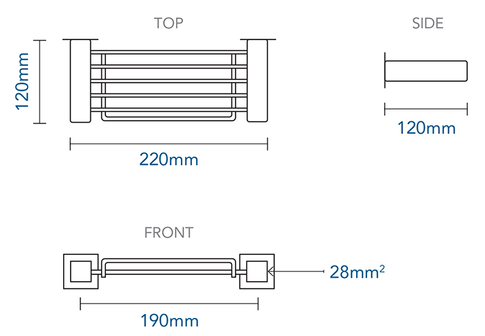 Stunning Quantum Matt Black Soap Rack - X & O'S Bathroom And Kitchen ...
