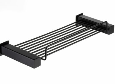 Stunning Quantum Matt Black Shower Rack - X & O'S Bathroom And Kitchen ...