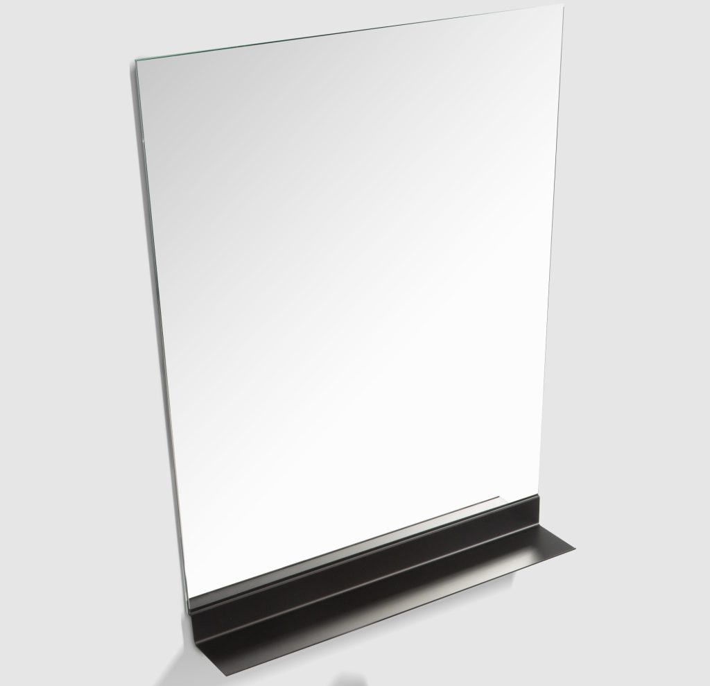 Clear Cube Zen Mirror With Shelf - 600 - X & O'S Bathroom And Kitchen ...