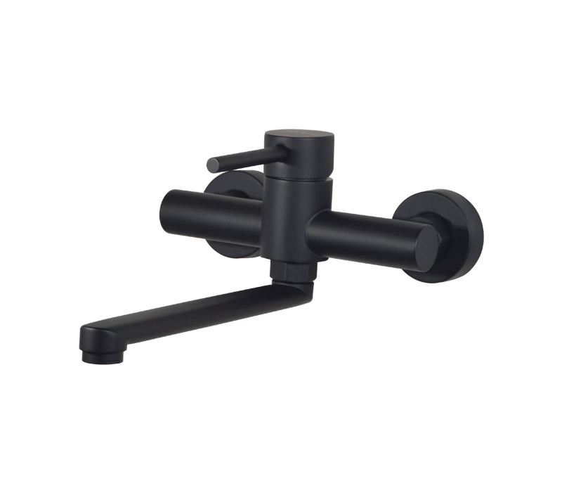 Blutide Moon Black Sink Mixer Wall Type - X & O'S Bathroom And Kitchen ...