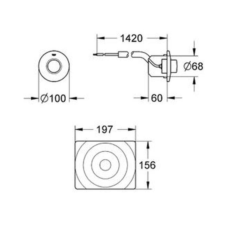 Grohe Surf Pneumatic Actuation - X & O'S Bathroom And Kitchen Finishes