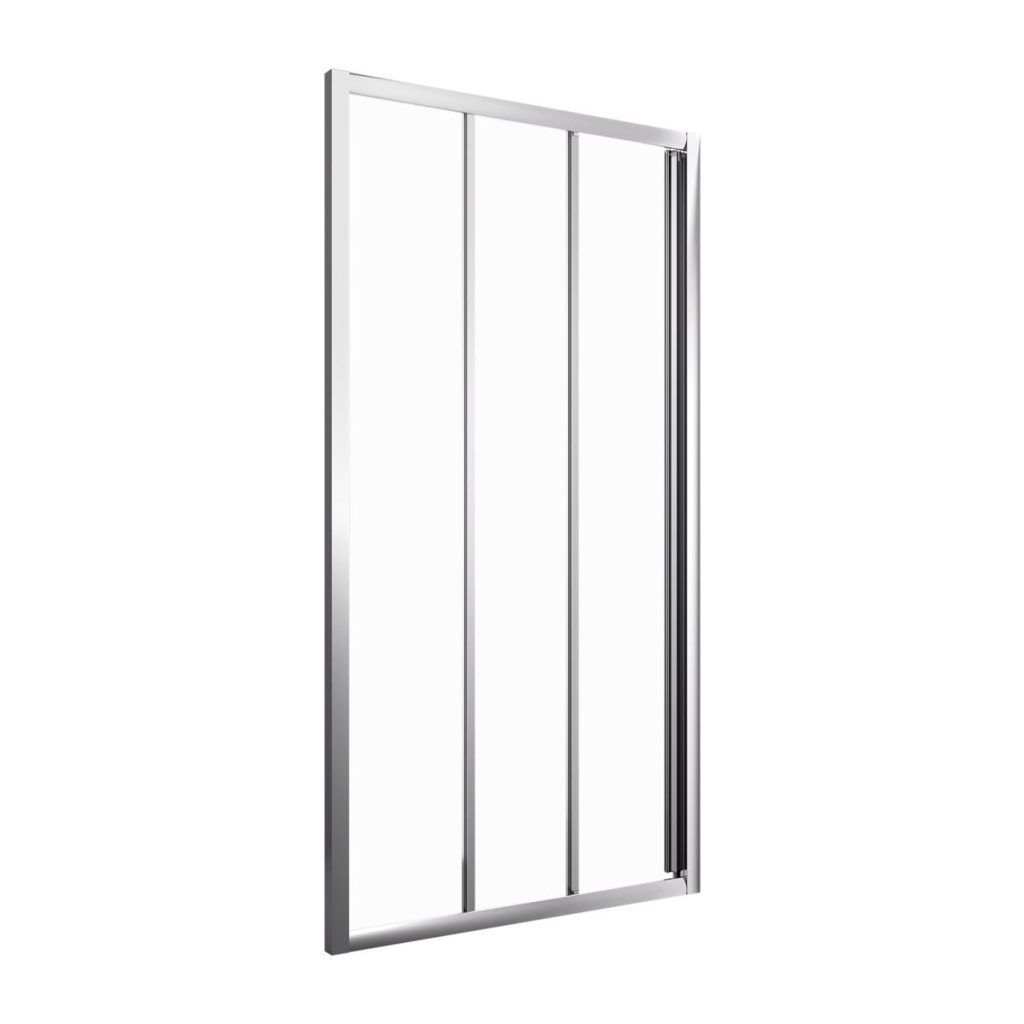 Tri-Slider Shower Door Matt Chrome 1100 x 1806 (1076-1125) - X & O'S ...