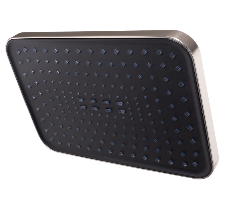 Blutide Rectangular Shower Head 200×300 Brushed Stainless Steel - X & O ...
