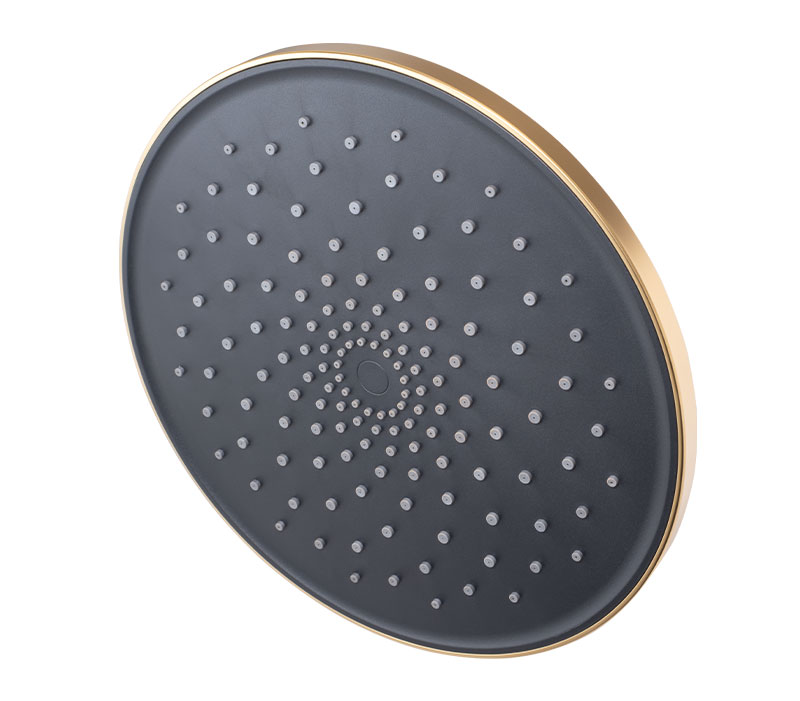 Blutide Round Shower Head 250mm Brushed Brass - X & O'S Bathroom And ...