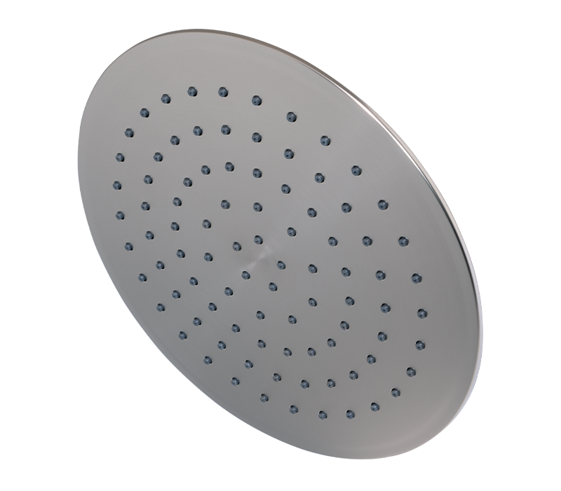 Blutide Shower Head 250mm Brushed Stainless Steel - X & O'S Bathroom ...